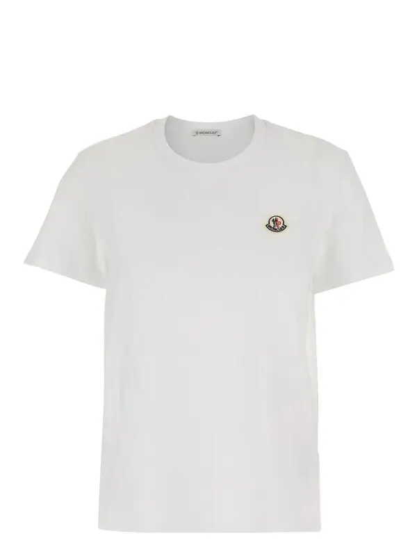Moncler Logo-patch Crew-neck T-shirt - White