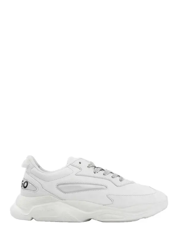 Hugo Logo Detail Sneakers - White