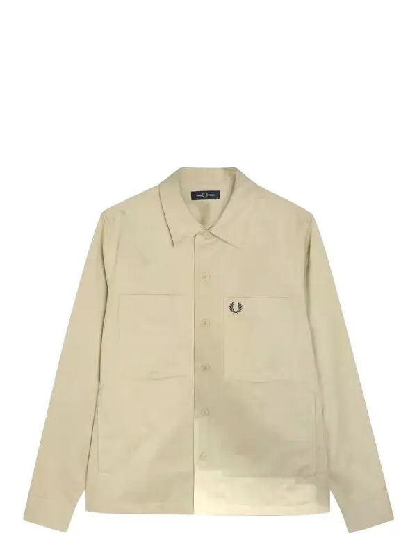 Fred Perry Chest-pockets Logo Shirt Jacket - Neutrals