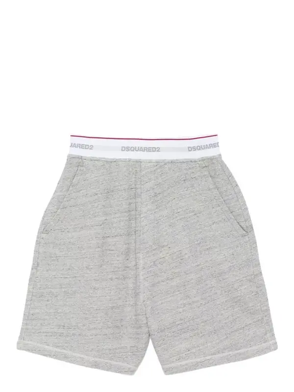Dsquared2 Logo Waistband Shorts - Grey