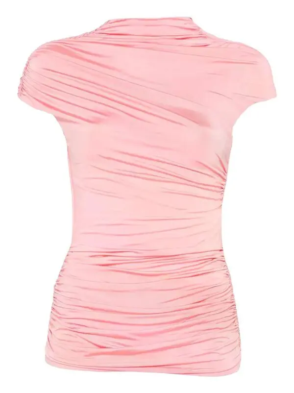 SELF-PORTRAIT Draped Top - Pink