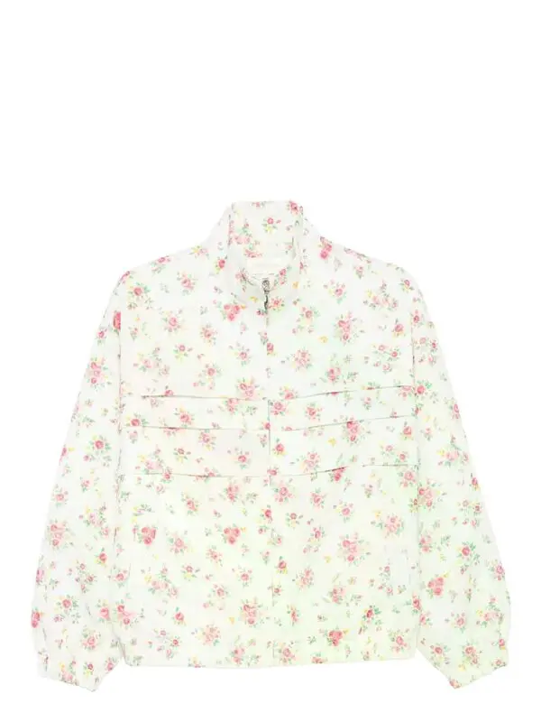 SHUSHU/TONG Floral Print Jacket - White