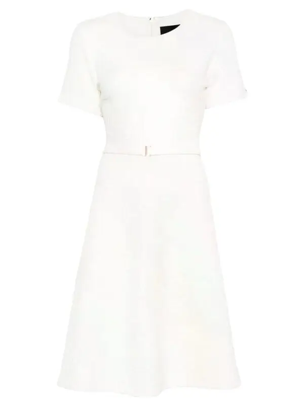 MARCCAIN Belted A-line Mini Dress - White