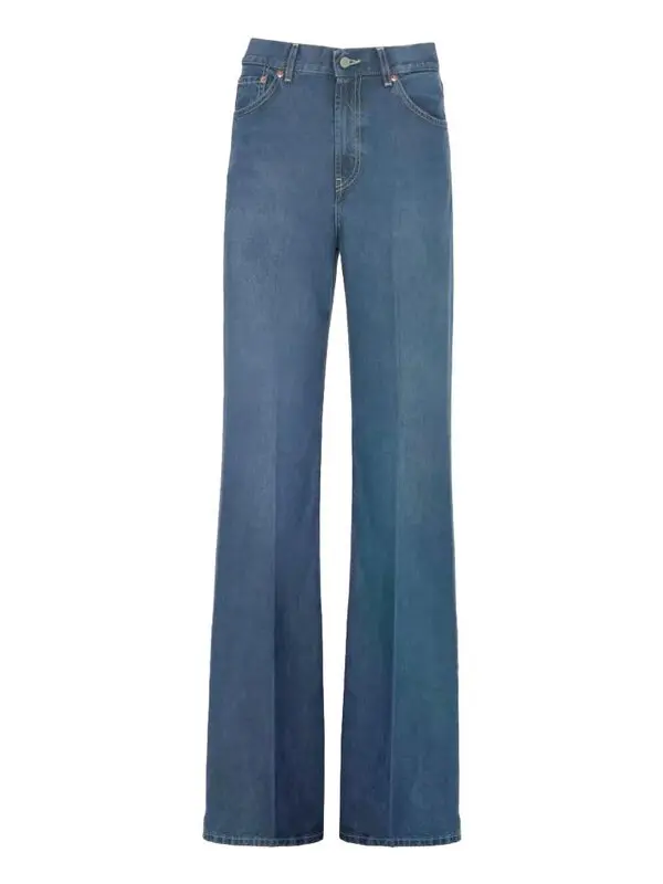 DONDUP High-waisted Wide-leg Jeans - Blue