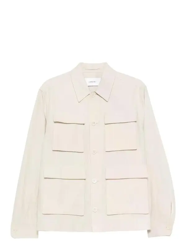 LARDINI Patch Pocket Jacket - Neutrals