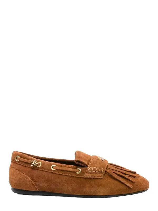Karl Lagerfeld Marlee Fringed Loafers - Brown