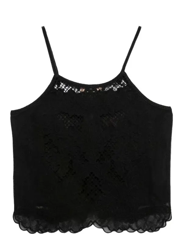 TWINSET Embroidered Top - Black