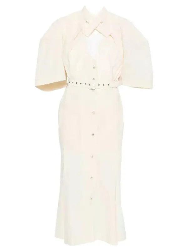 VIVIENNE WESTWOOD Belted Loop Midi Dress - Neutrals