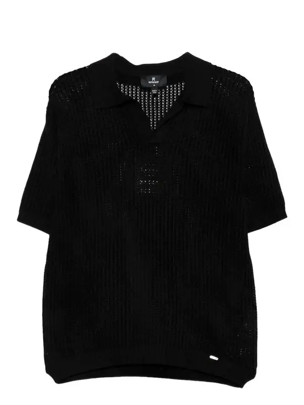 REPRESENT Beverly Open-knit T-shirt - Black