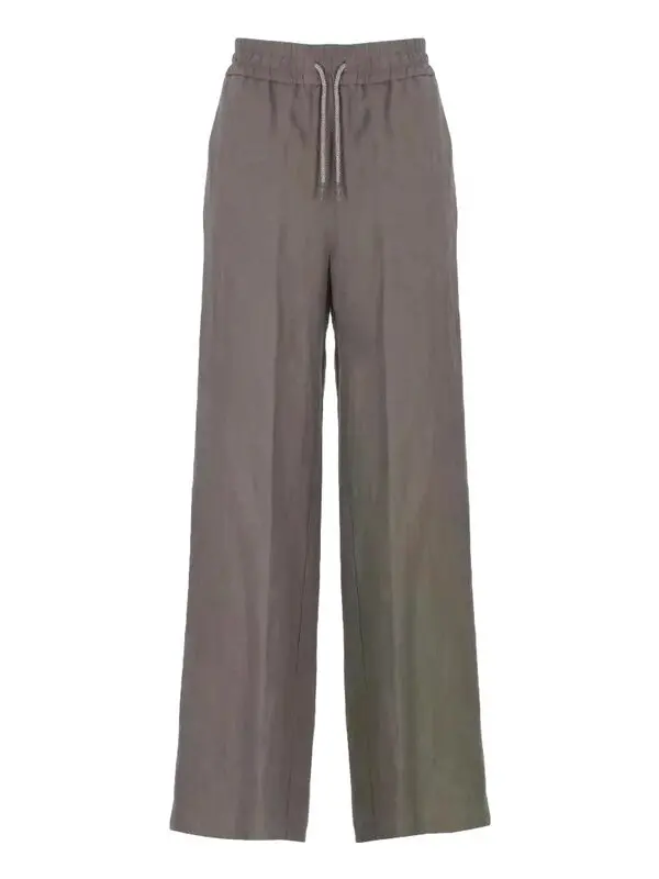 PANICALE Drawstring-fastening Trousers - Brown