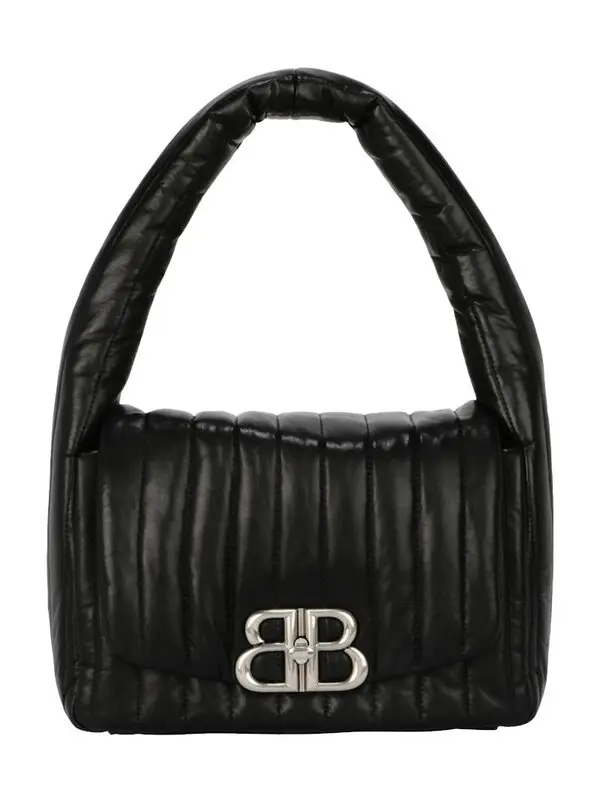 Balenciaga Quilted Monaco Sling S Bag - Black