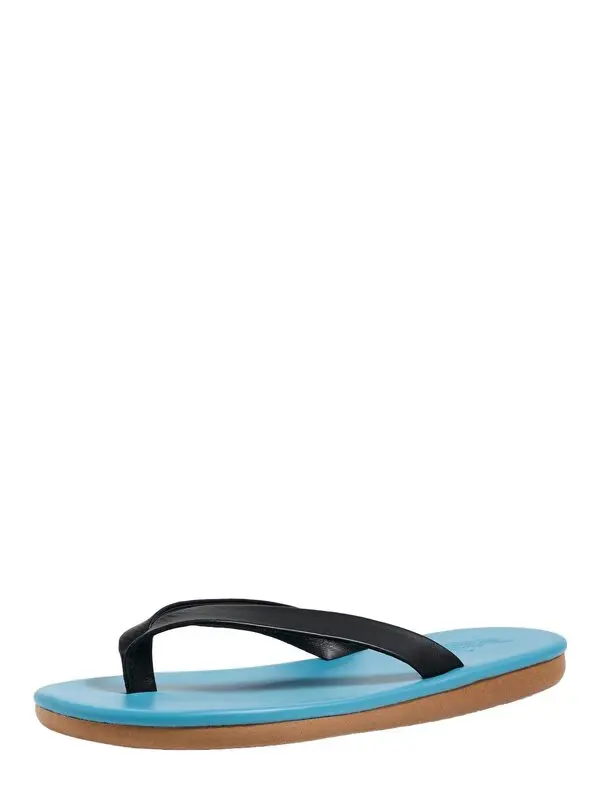 ANCIENT GREEK SANDALS Saionara Flip Flops - Black/blue