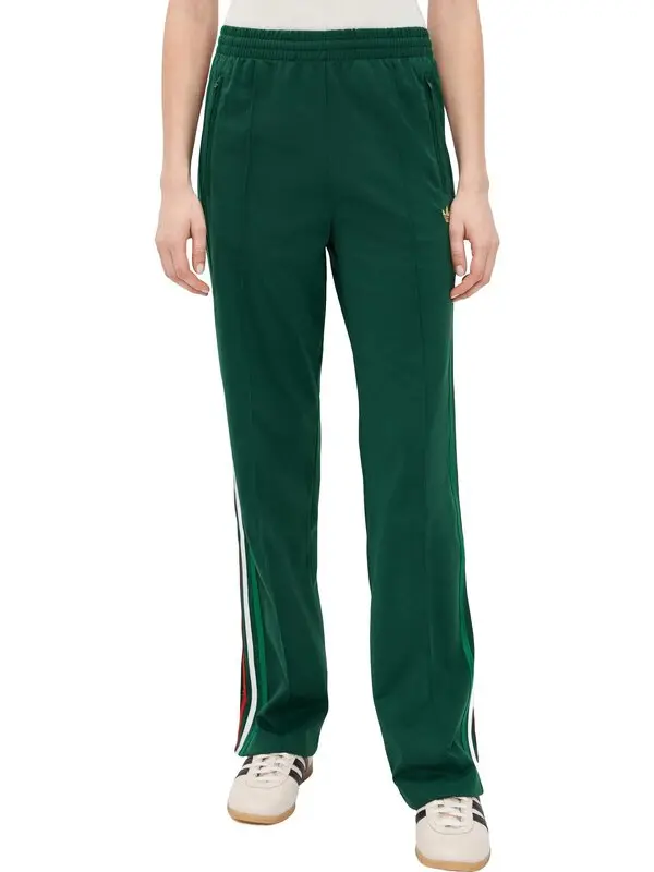 Adidas Firebird Classic Track Pants - Team Dark Green/bold Green/wh