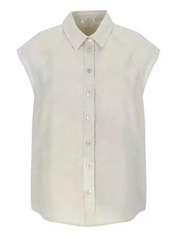 PANICALE Lace-panel Shirt - Neutrals