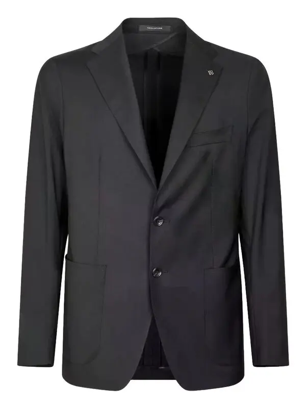 Tagliatore Button Virgin Wool Jacket - Grey