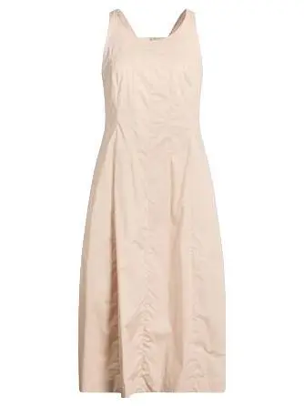 Peserico Midi Flared Dress - Beige