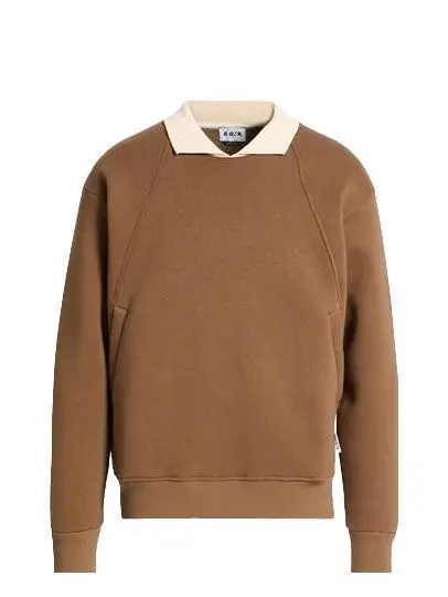 BERNA Sweatshirt In Light Cotton And Polyester - Brown