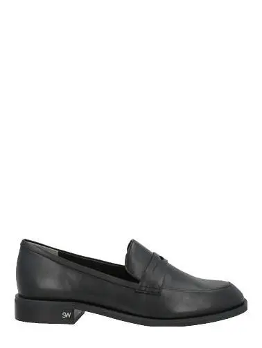 STUART WEITZMAN Calfskin Loafers - Black