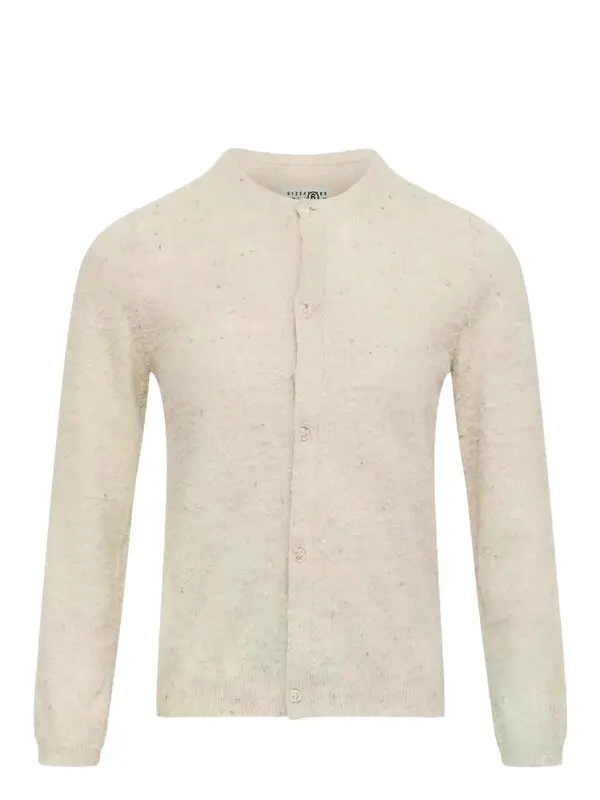 MAISON MARGIELA Textured Knit Cardigan - Neutrals