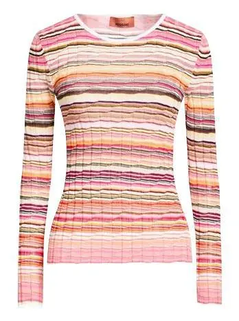 Missoni Knitted Multicolor Sweater - Pink
