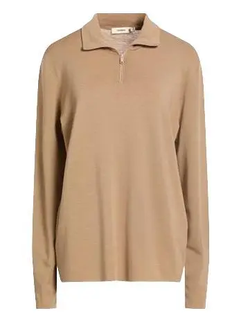 PANGAIA Merino Wool Half-zip Sweater - Camel