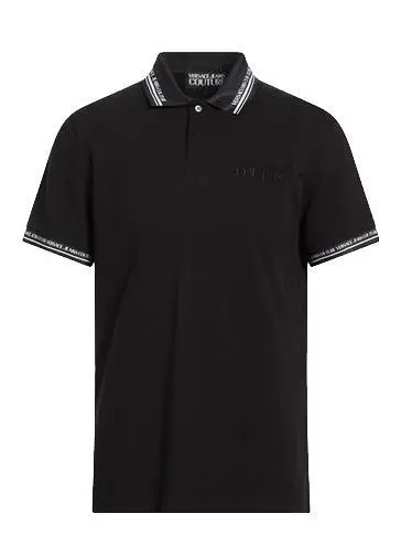 Versace Polo Shirt Size Cotton - Black