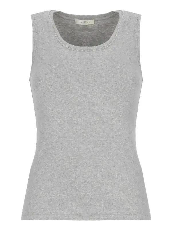 PANICALE Round-neck Tank Top - Grey