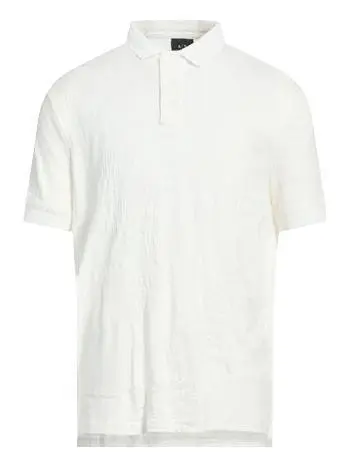 Armani Exchange Polo Shirt Size Cotton - Ivory