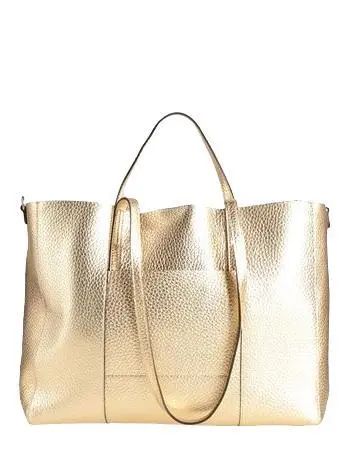 GIANNI CHIARINI Leather Shopper Bag - Gold