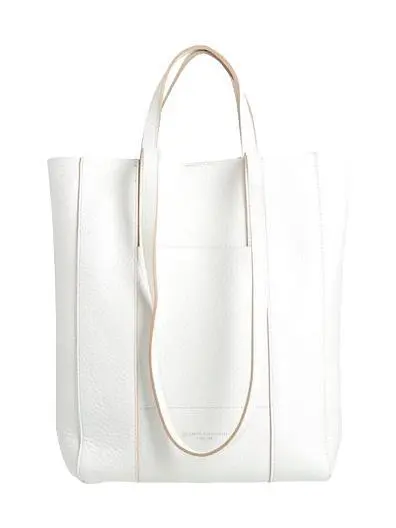 GIANNI CHIARINI Leather Shopper Bag - White