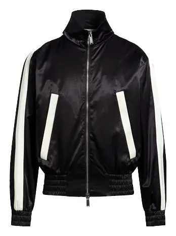 Dsquared2 Harrington Jacket With Embroidered Logo - Black