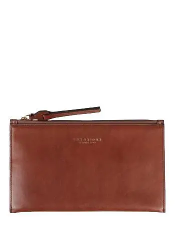 THE BRIDGE Leather Pouch - Brown
