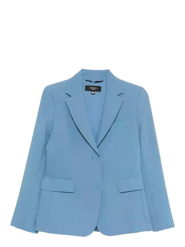 Max Mara Buttoned Pockets Blazer - Blue