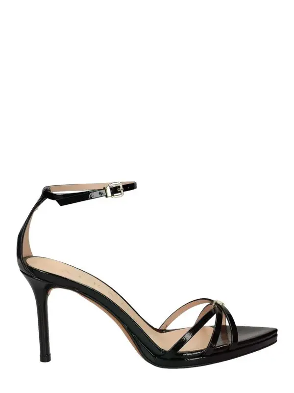 ALBANO Patent-leather Sandals - Black