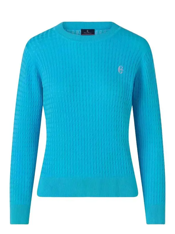 CONTE OF FLORENCE Cotton Sweater - Blue