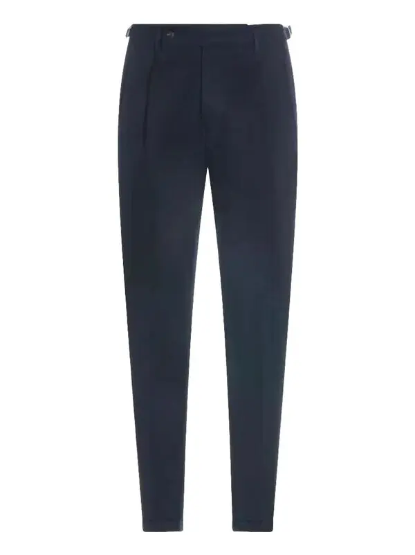 BERWICH Buckle-detail Tailored Trousers - Blue