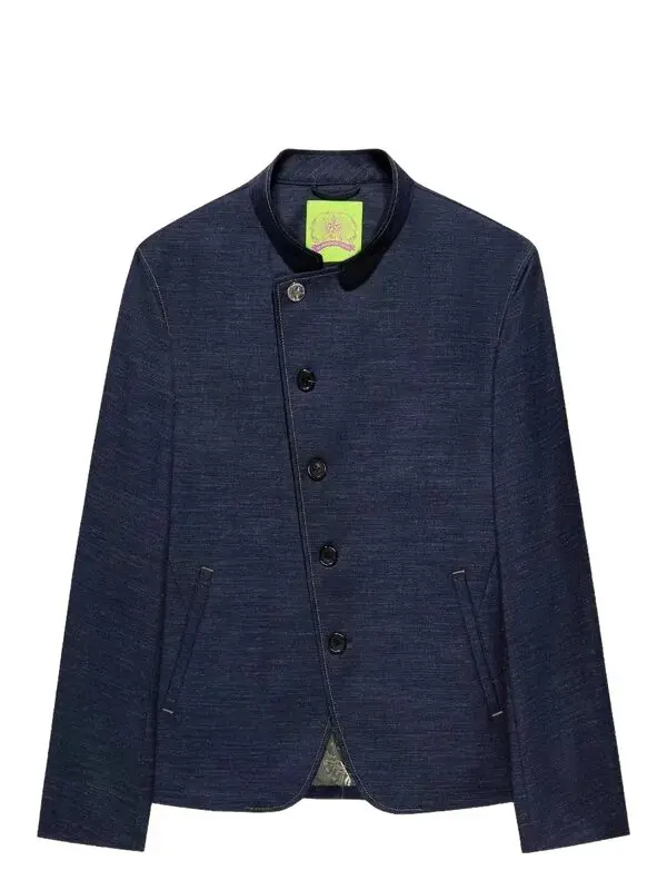 Shanghai Tang Mandarin-collar Jacket - Blue
