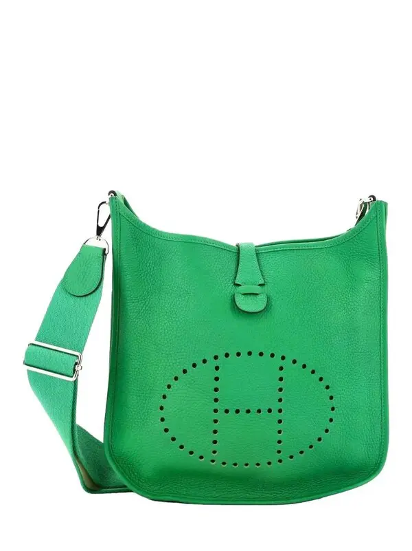 Hermès Evelyne Gen Iii Clemence Pm Crossbody Bag - Green