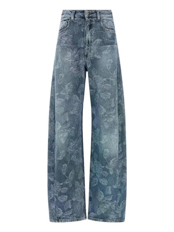 Giuseppe Di Morabito Floral-embroidery Jeans - Blue