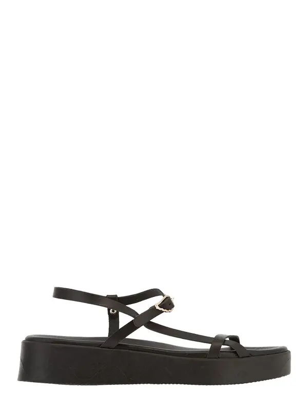 ANCIENT GREEK SANDALS Politia Sandals - Black