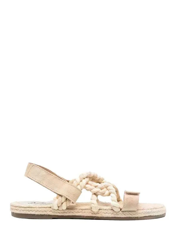 Manebí Braided Flat Sandals - Neutrals