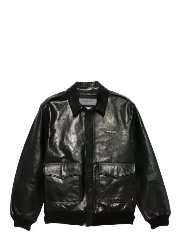 Yohji Yamamoto X Neighborhood Leather Jacket - Black