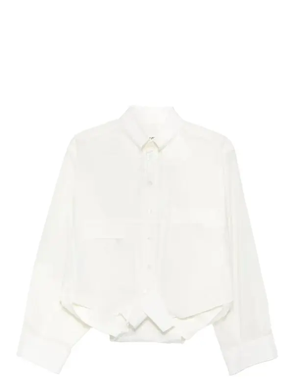 MAISON MARGIELA Asymmetric Poplin Shirt - White