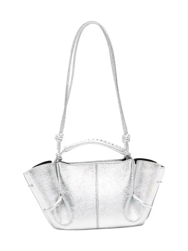 Hereu Mini Arta Knotted-handle Bag - Silver