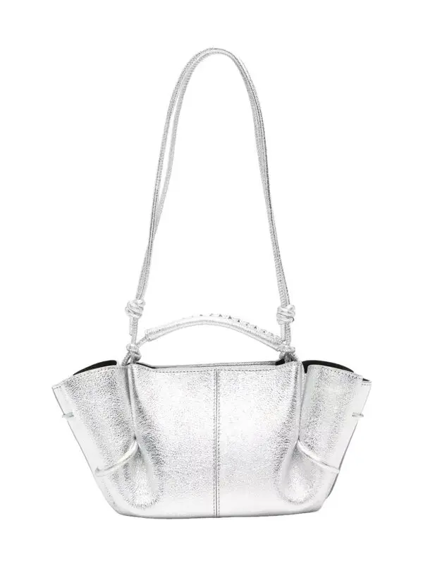 Hereu Mini Arta Knotted-handle Bag - Silver