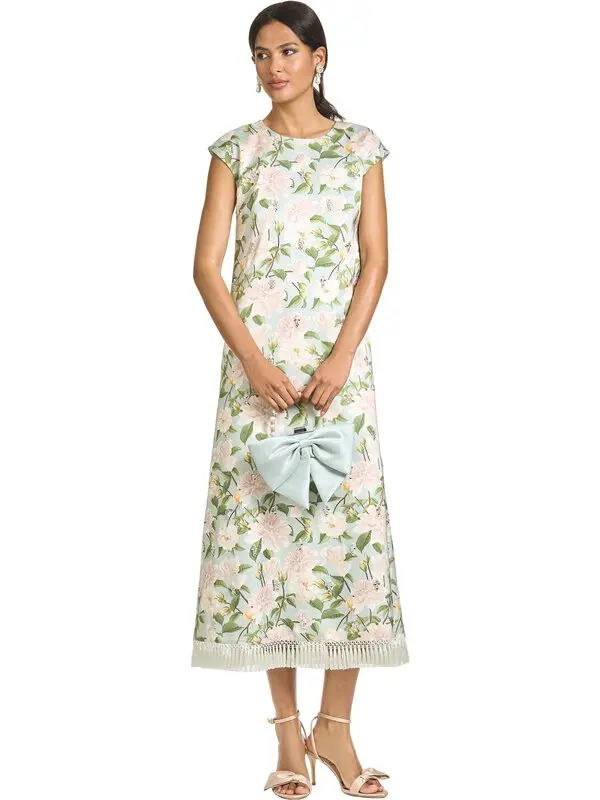 Sachin & Babi Embellished Annette Midi Dress - Celadon Sweetbriar