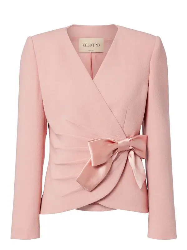 Valentino Garavani Virgin Wool Crêpe Jacket - Pink