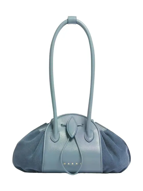 Marni Tulipea Drawstring Top-handle Shoulder Bag - Blue