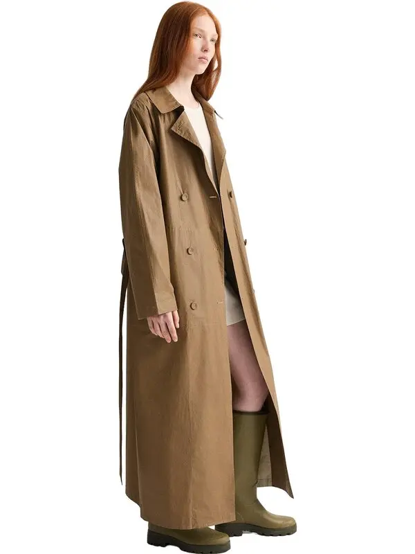 TWP Back And Forth Lightweight Cotton Trench Coat - Ermine