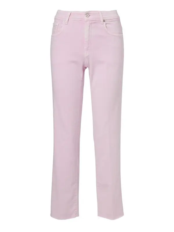 7 For All Mankind Calie Straight Jeans - Pink